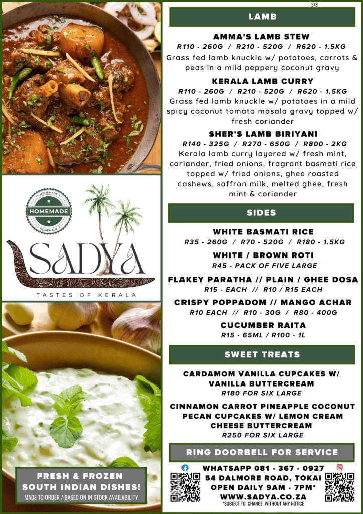 Welcome to SADYA – Tastes of Kerala – SADYA